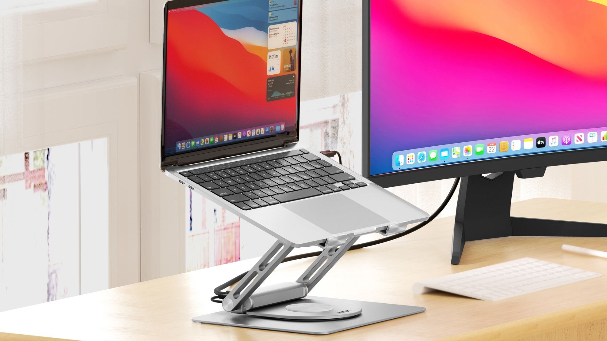 UNITEK Laptop Docking Station Stand with 360 Rotating Base. - The ...